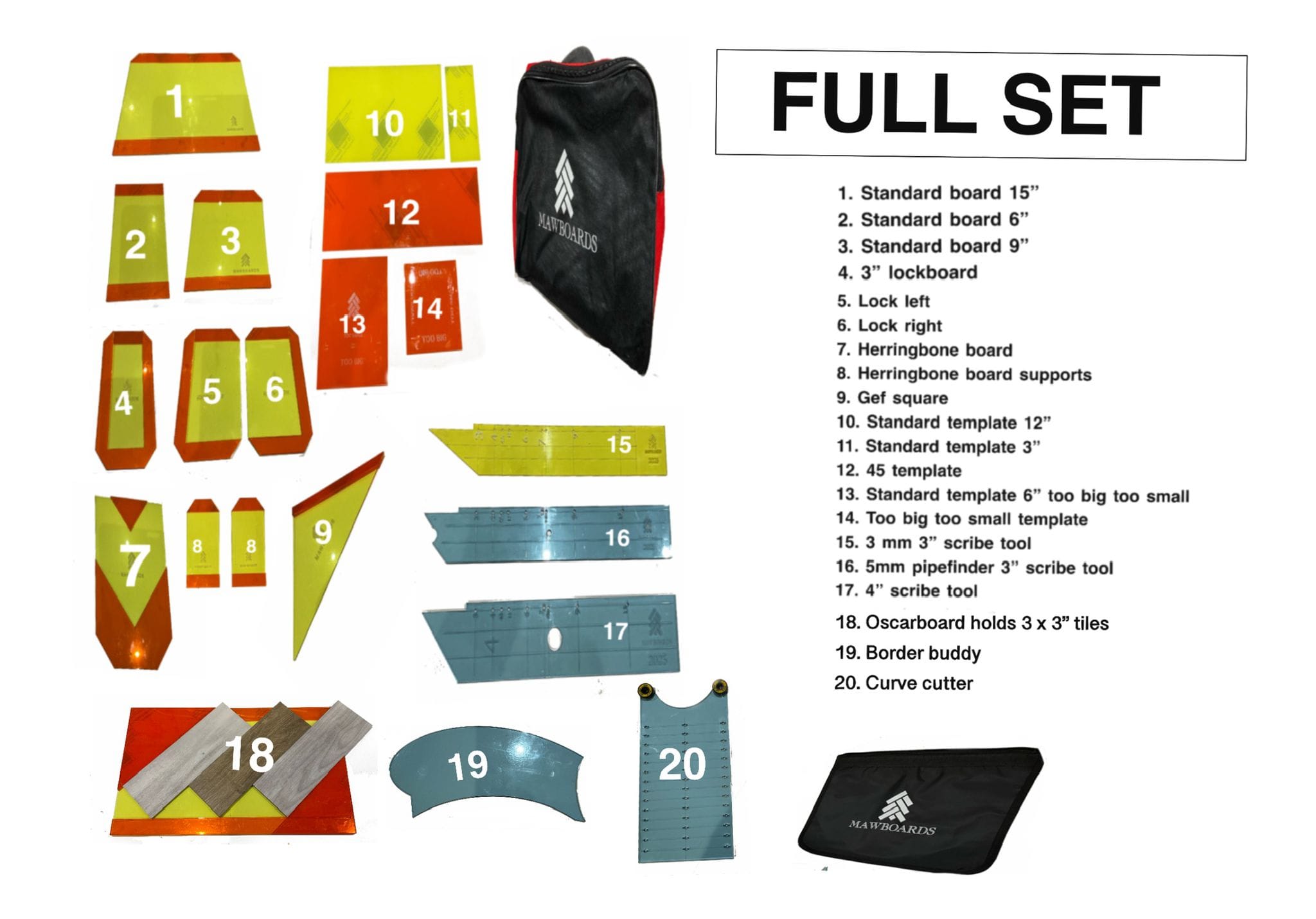 Mawboards | The Ultimate LVT Laying Tool Set